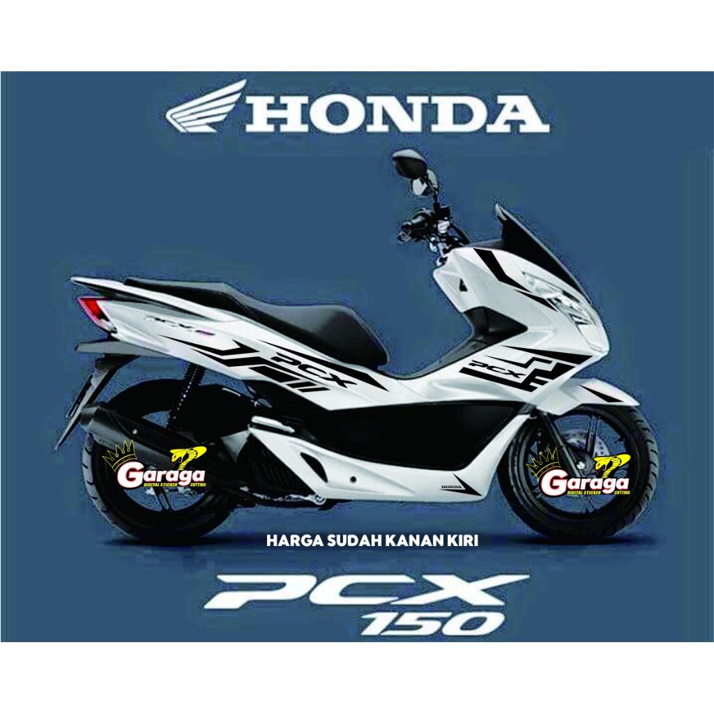 Jual Sticker PCX PUTIH cutting stiker pcx body samping murah | Shopee ...