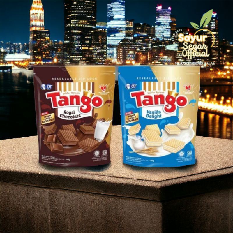Jual Tango wafer cokelat vanila pouch 100g ( 2 variant ) | Shopee Indonesia