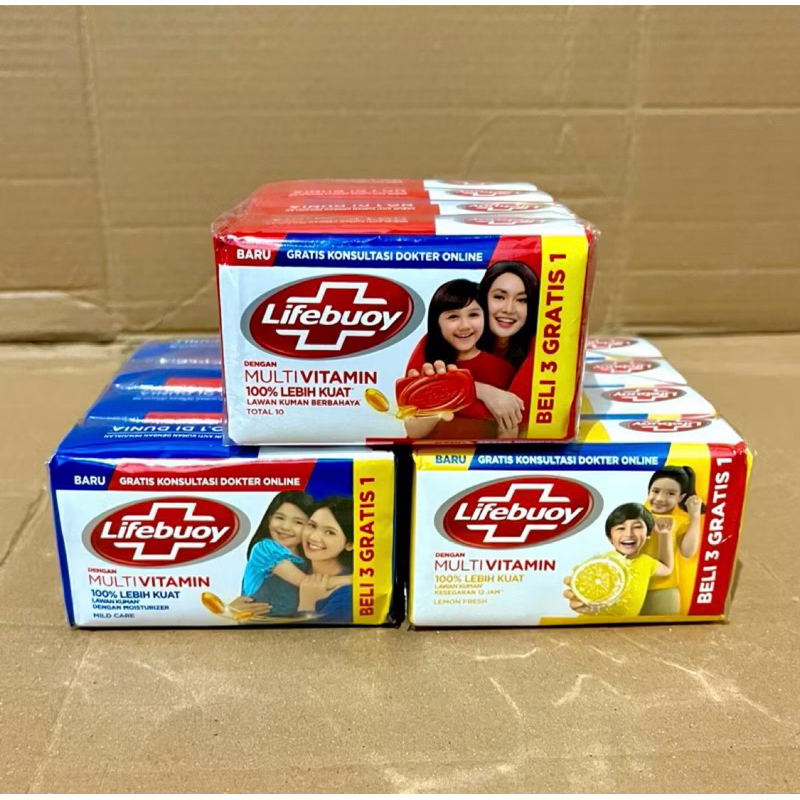 Jual [4 Pcs] Sabun lifebuoy batang Multivitamin 60 gr | Shopee Indonesia