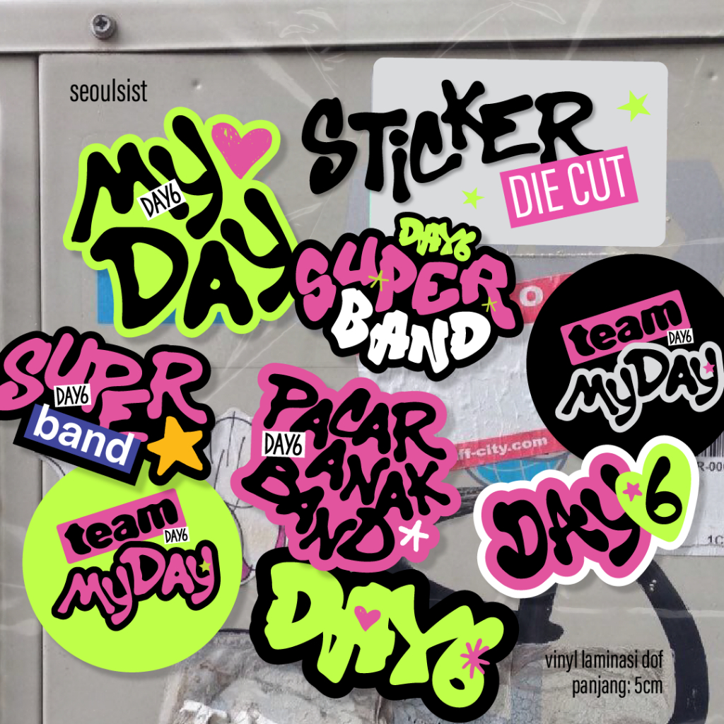 Jual Sticker Die Cut DAY6 | Myday - Superband - Pacaranakband - Team ...