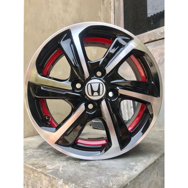 Jual 1set(4pcs) velg original brio satya R14 PCD 4/100 kondisi bekas mulus | Shopee Indonesia