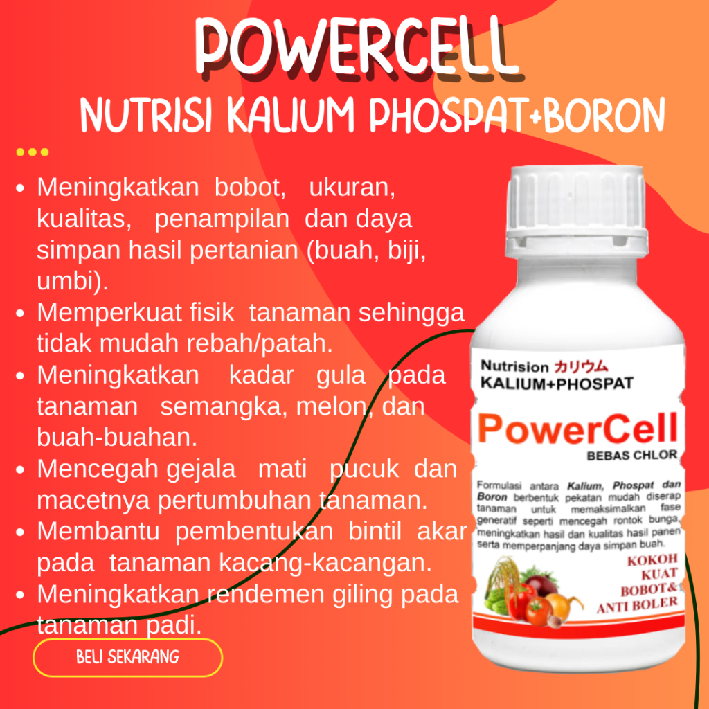 Jual Powercell 500 ml Pupuk Kalium Phospat Pupuk Pembuahan dan Anti Moler Kalinet | Shopee Indonesia