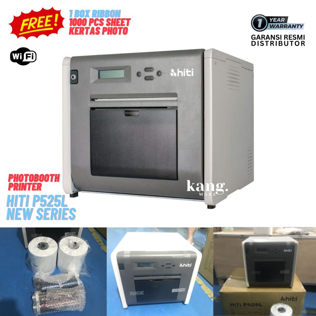 Jual Printer HiTi P525L Printer Photobooth Free Roll Paper Tinta ...