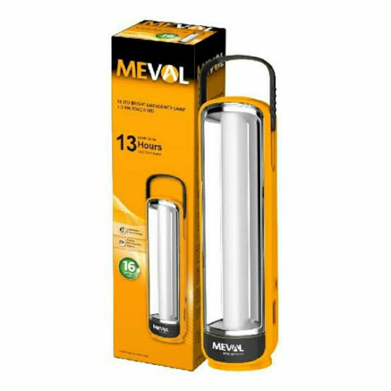 Jual Meval 16 led bright emergency + 0,5w led torch ME2-16A | Shopee ...
