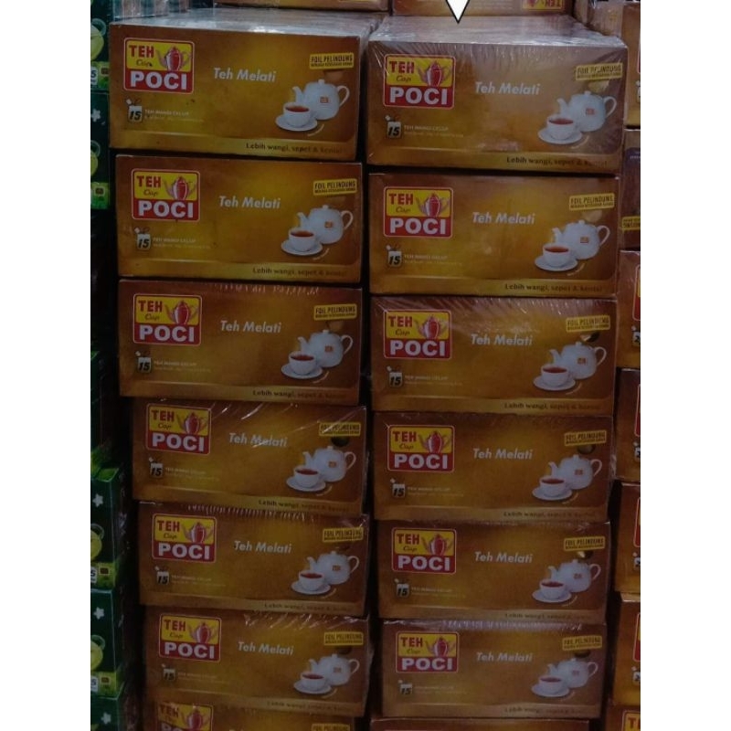 Jual teh cap poci teh melati isi 15 pcs paket hemat 4 box | Shopee ...