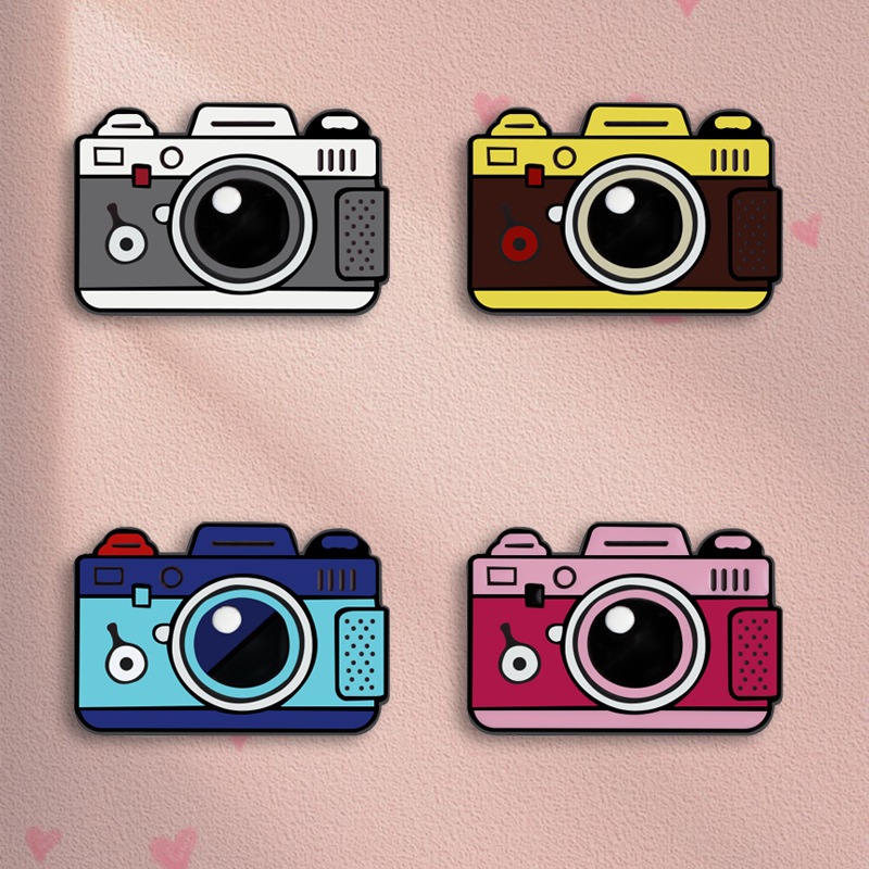 Jual Bros Pin fashion Bros desain camera kartun gaya Bross pin motif ...