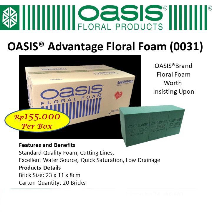 Jual OASIS Advantage Floral Foam 0031 Foam bunga Basah Kualitas Premium ...