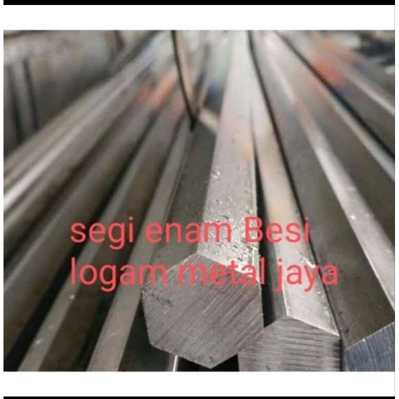Jual Hexagon Besi / Segi Enam Besi 41mm x 400mm | Shopee Indonesia