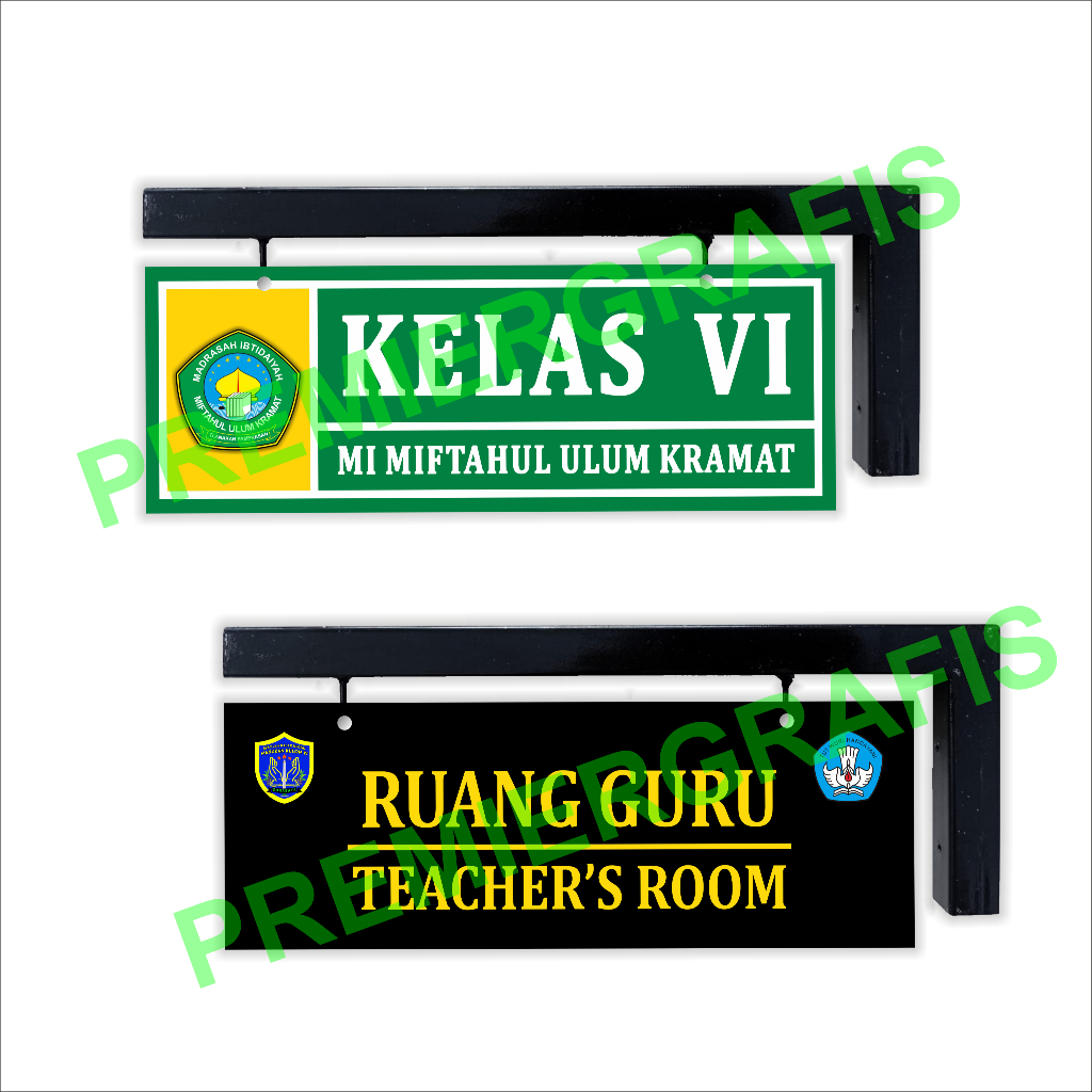 Jual Paket Papan Akrilik Nama Ruangan (Papan Akrilik, Siku Besi) Siap ...