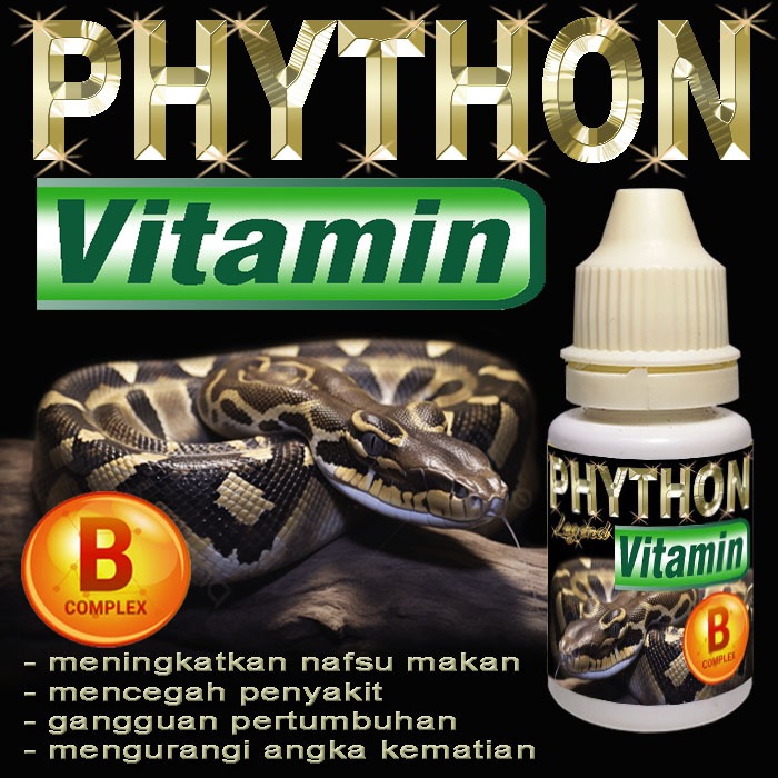 Jual PHYTON VITAMIN CAIR LIQUID SUPLEMEN KESEHATAN ULAR PITON SANCA ...