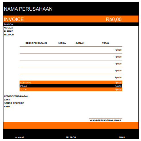 Jual Template excel invoice pembelian Template excel Invoice penagihan ...