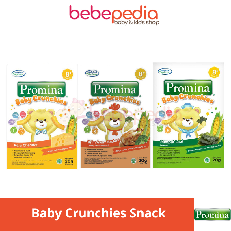 Jual PROMINA BABY CRUNCHIES SNACK BAYI 20gr | Cemilan Bayi | Shopee ...