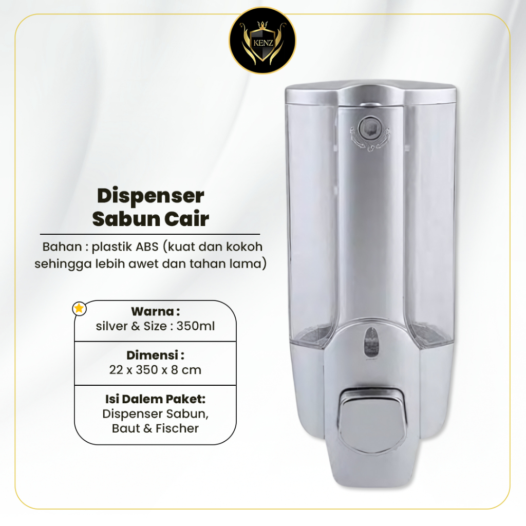 Jual Dispenser Sabun Cair Single Tempat Hand Soap Key Lock Tube Double ...