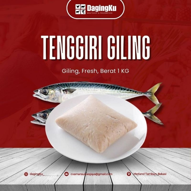 Jual daging ikan tenggiri giling 1kg/ikan tenggiri giling super 1kg ...
