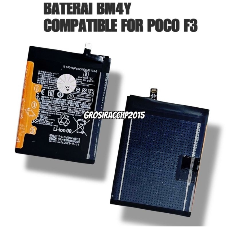 Jual BATERAI BM4Y COMPATIBLE FOR POCO F3 GARANSI 1 BULAN | Shopee Indonesia