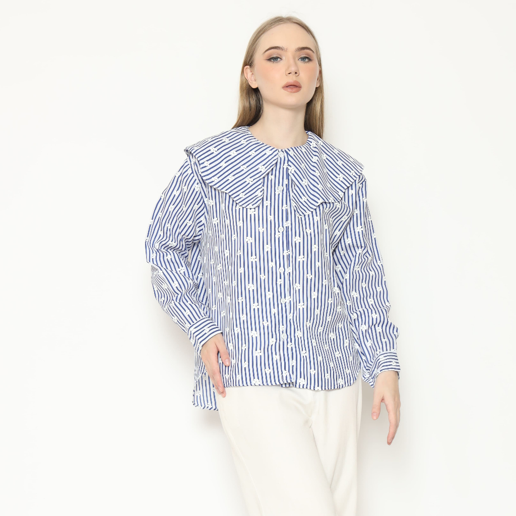 Jual UCME STUDIO - Jasmine Oversized Shirt / Blouse Casual Lengan ...