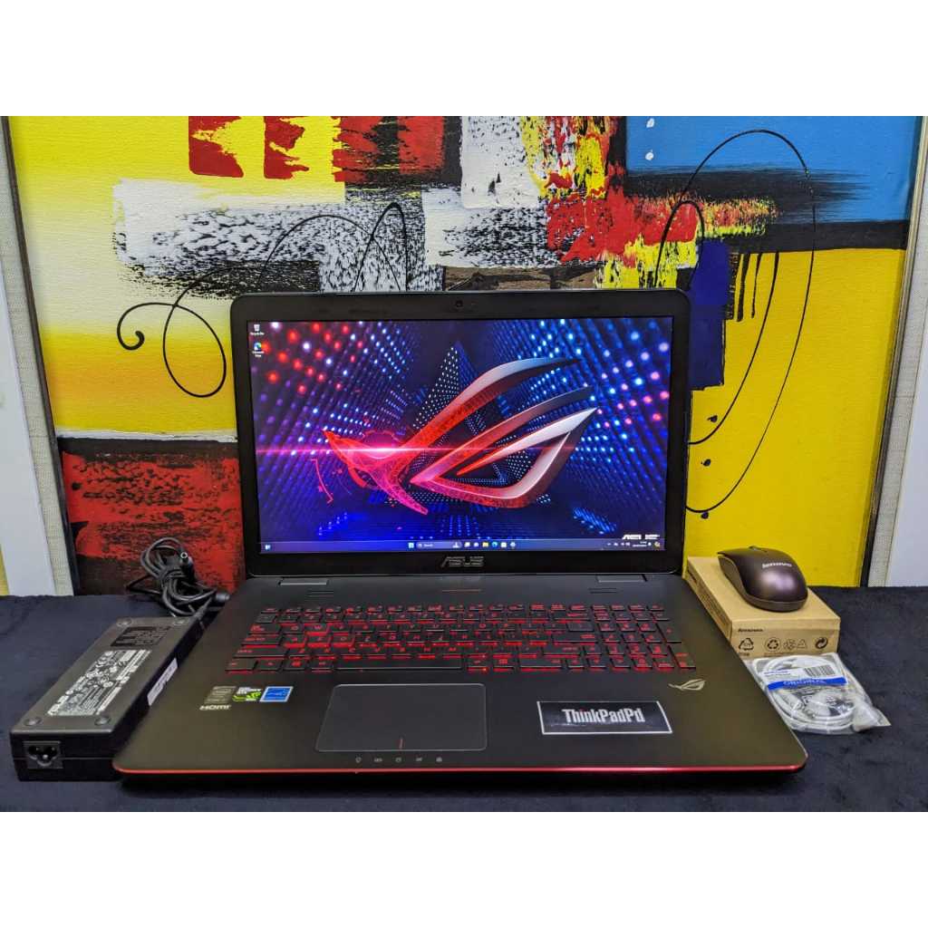 Jual Laptop Gaming Asus ROG G771JW Core i7 Nvidia GTX 960M Ram 16 Backlight Mulus | Shopee Indonesia