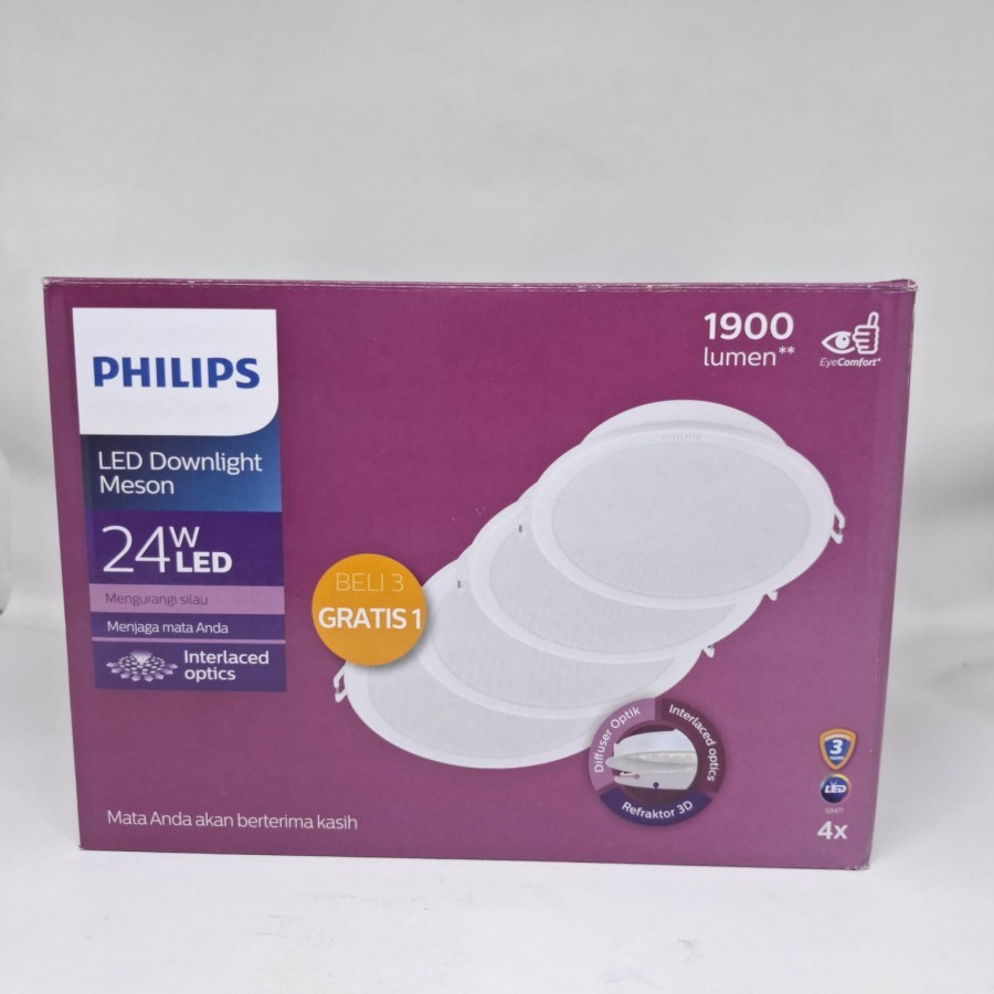 Jual Downlight LED Philips Meson Pack 24W Putih 24 W 24 Watt 24Watt ...