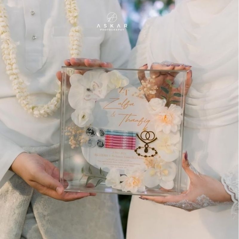 Jual NOMA Bingkai Mahar Akrilik / Mahar Minimalis / Mahar Pernikahan ...