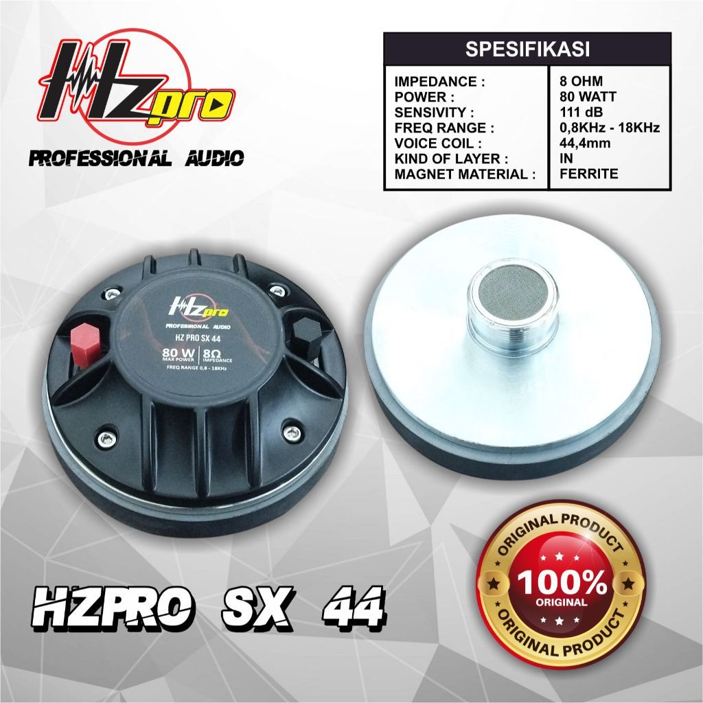 Jual Driver Tweeter HZ PRO SX 44 Driver Twiter HZ PRO SX 44 D4 ORIGINAL ...
