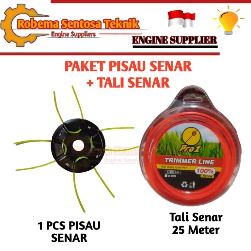 Jual Pisau Tali Senar Nylon dan Dudukan Piringan Potong Rumput | Shopee ...