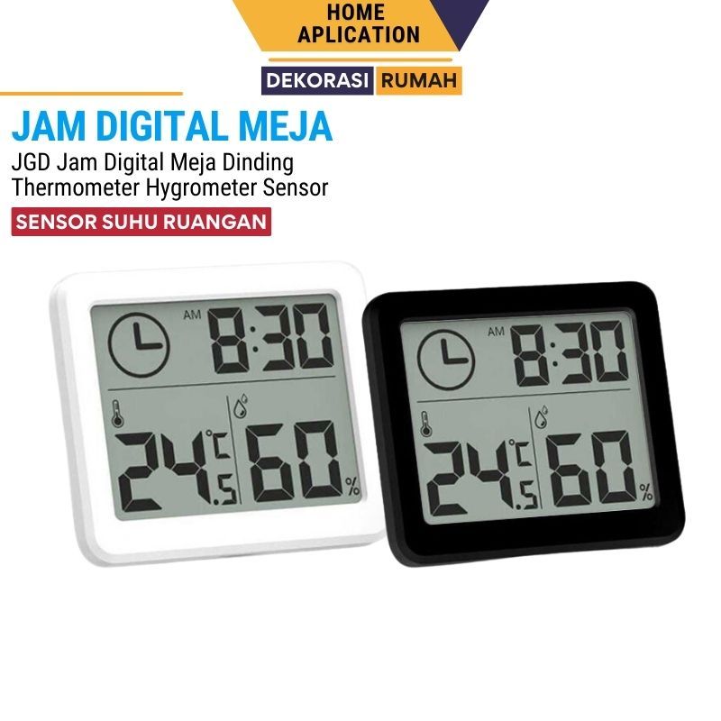 Jual Jam Meja Dinding Digital LED Temperatur Sensor Suhu Thermometer ...