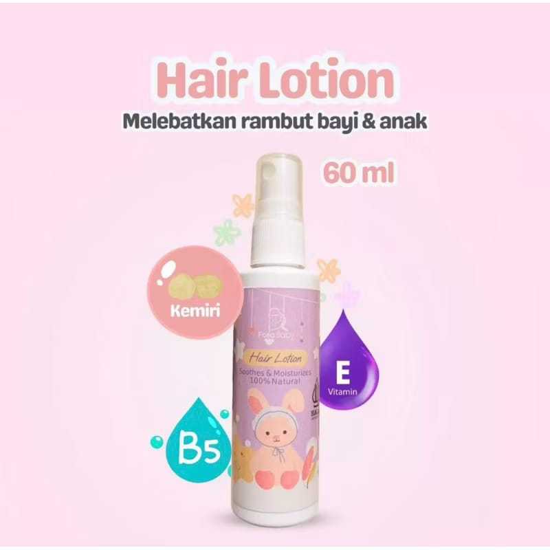 Jual Fora Hair Lotion Kemiri spray Baby and Kids 60ML minyak rambut ...