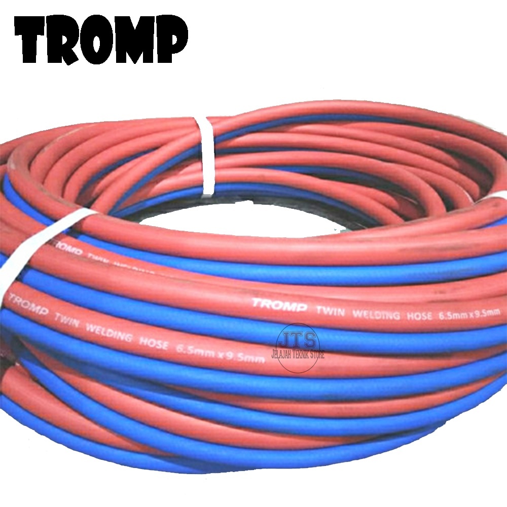 Jual 5 Meter Selang Las Double Merah Biru TROMP Selang Las Karbit ...