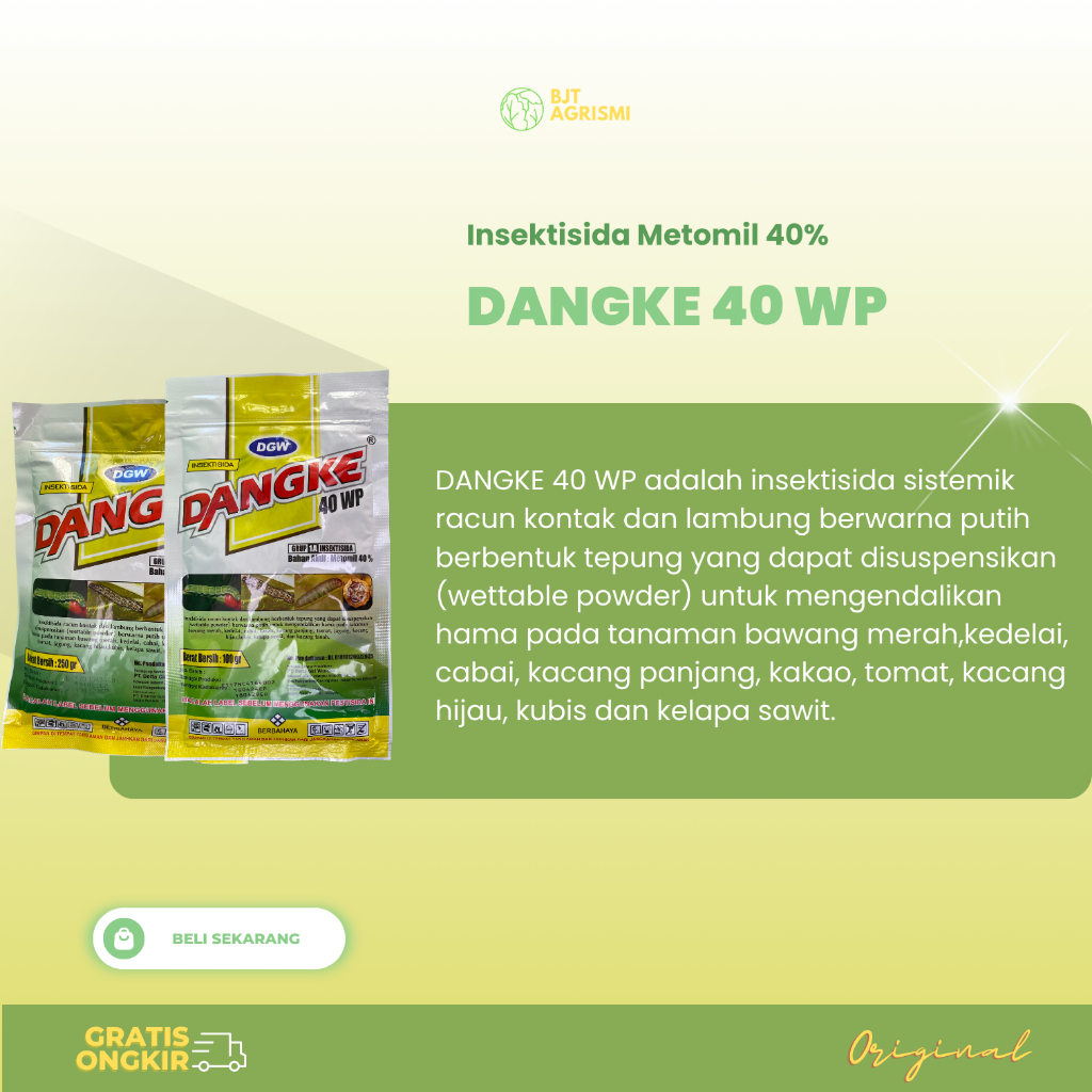 Jual Dangke 40 WP 100 DAN 250 Gr Insektisida Danke Hama Ulat kutu pada ...