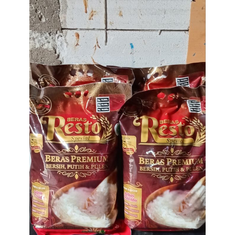 Jual BERAS RESTO PREMIUM 5KG | Shopee Indonesia