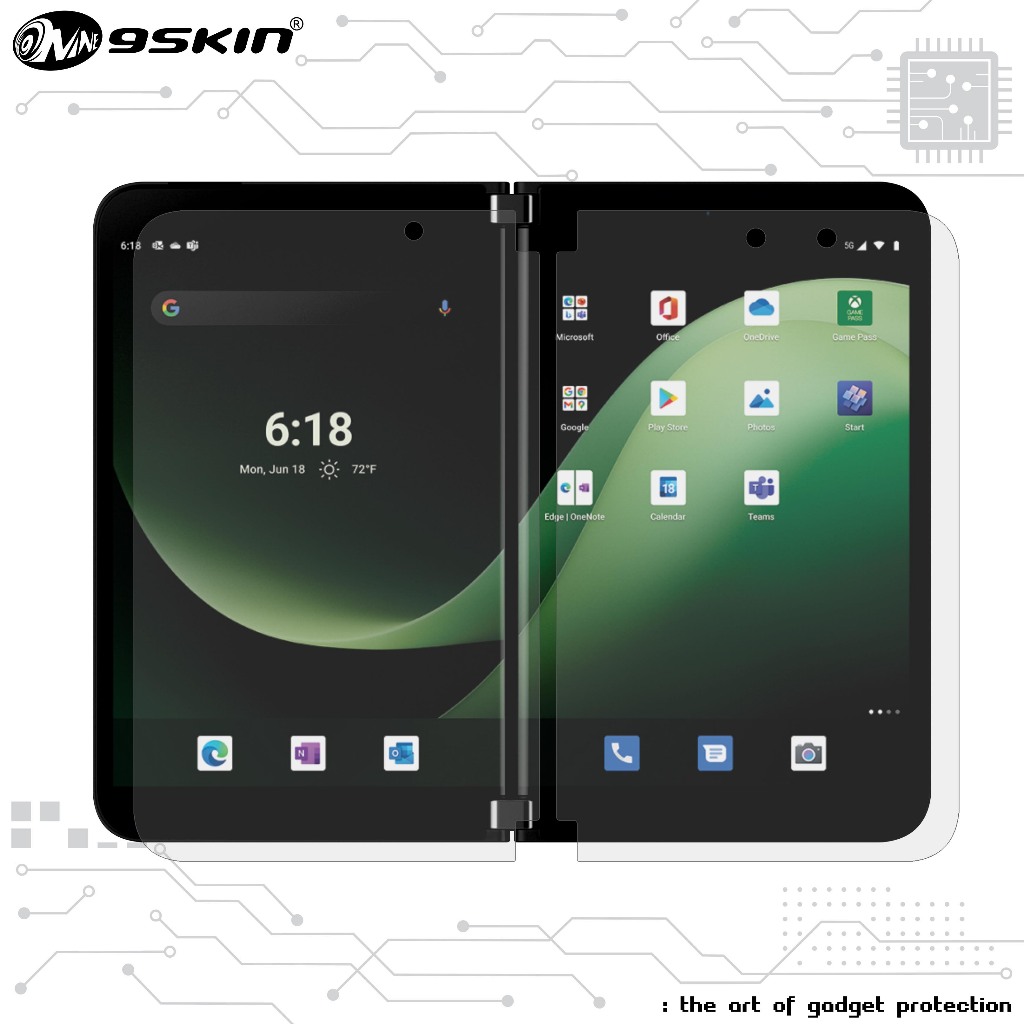 Jual 9Skin - Skin Protector for Microsoft Surface Duo 2 - Clear Matte ...
