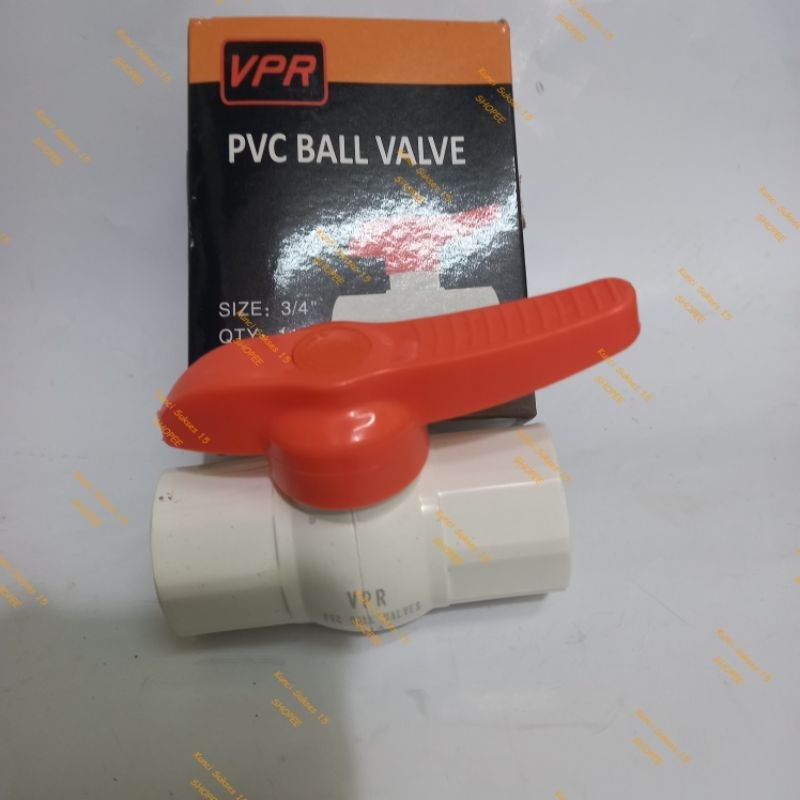 Jual Ball Valve PVC 1/2" 3/4" inch VPR / Stop Kran Air Pvc 1/2" 3/4"inch vpr | Shopee Indonesia