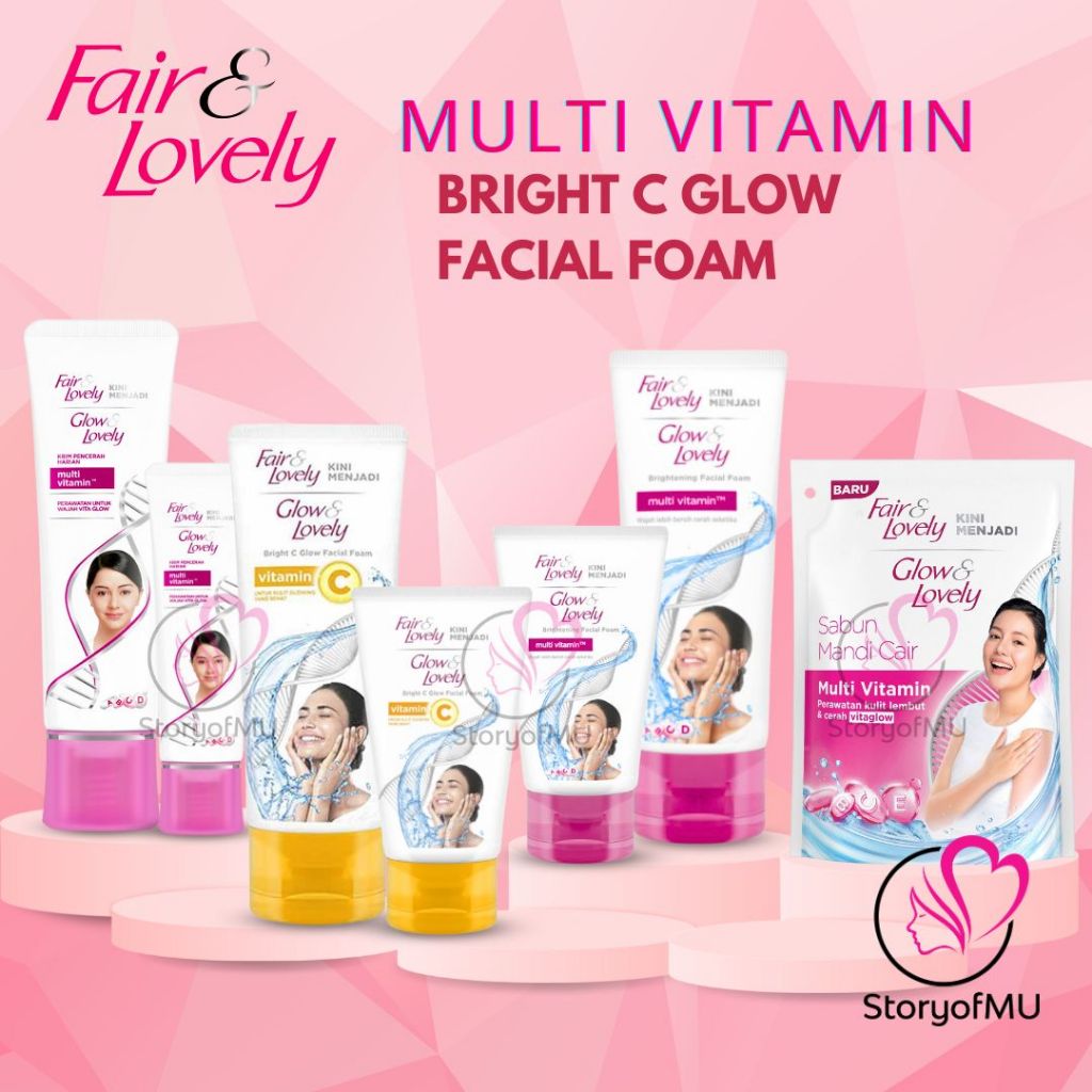 Jual FAIR | GLOW & LOVELY Fairness Multi Vitamin | Bright C Facial Foam ...