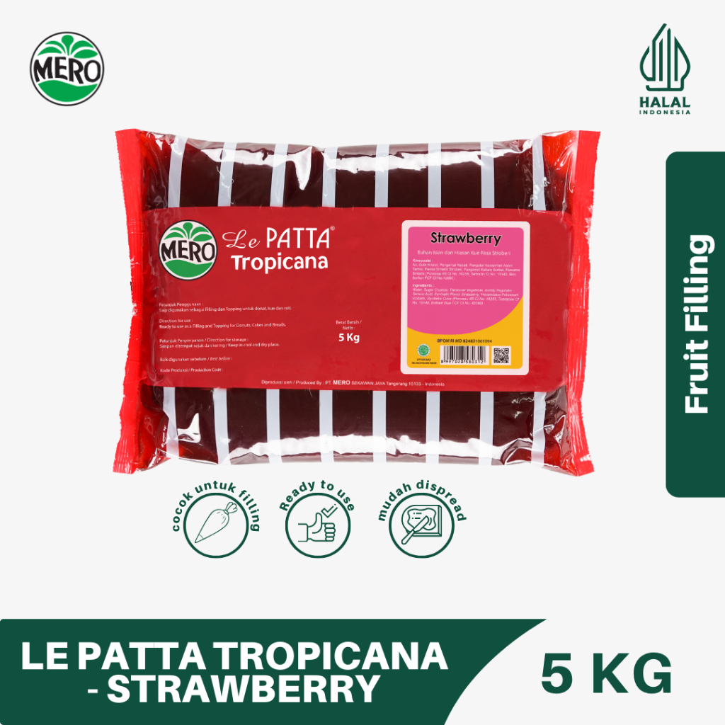 Jual Selai Le Patta Tropicana Blueberry dan strawberry Repack 1/4 Kg ...