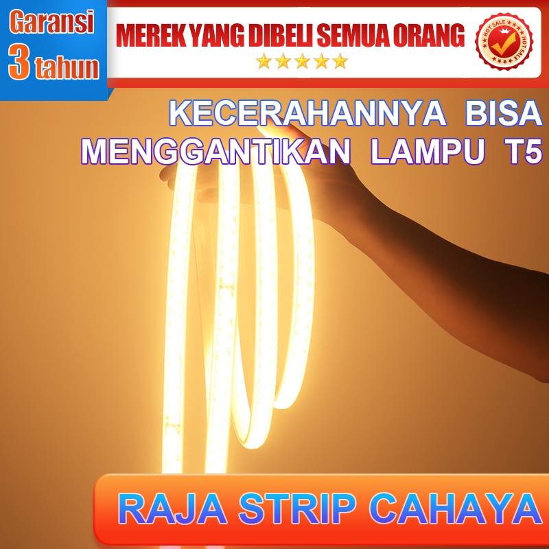 Jual Strip Lampu LED Super Terang 220V, Tahan Air Luar Dekorasi Taman ...