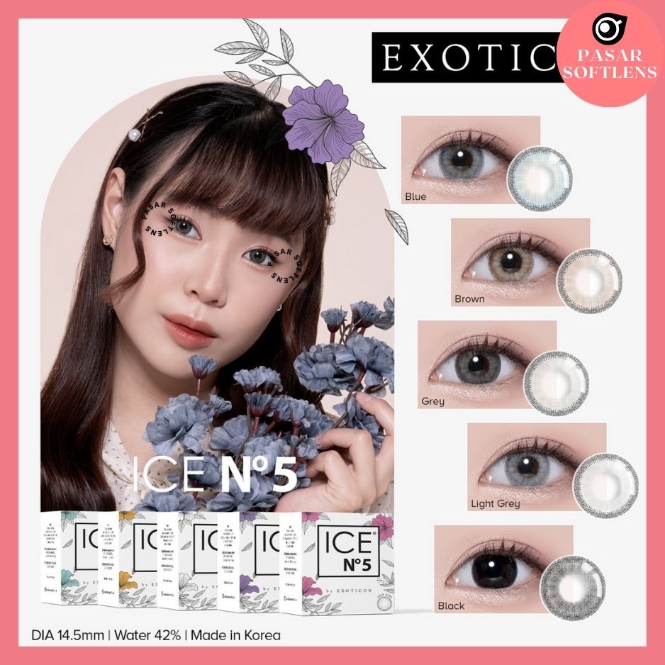 Jual SOFTLENS ICE N5 NORMAL & MINUS -0.50 SD -6.00 FREE LENSCASE BY X2 ...