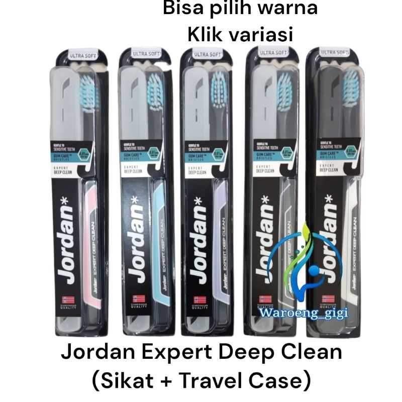 Jual Sikat Gigi Jordan Expert Deep Clean Ultra Soft ( Sikat + Travel ...