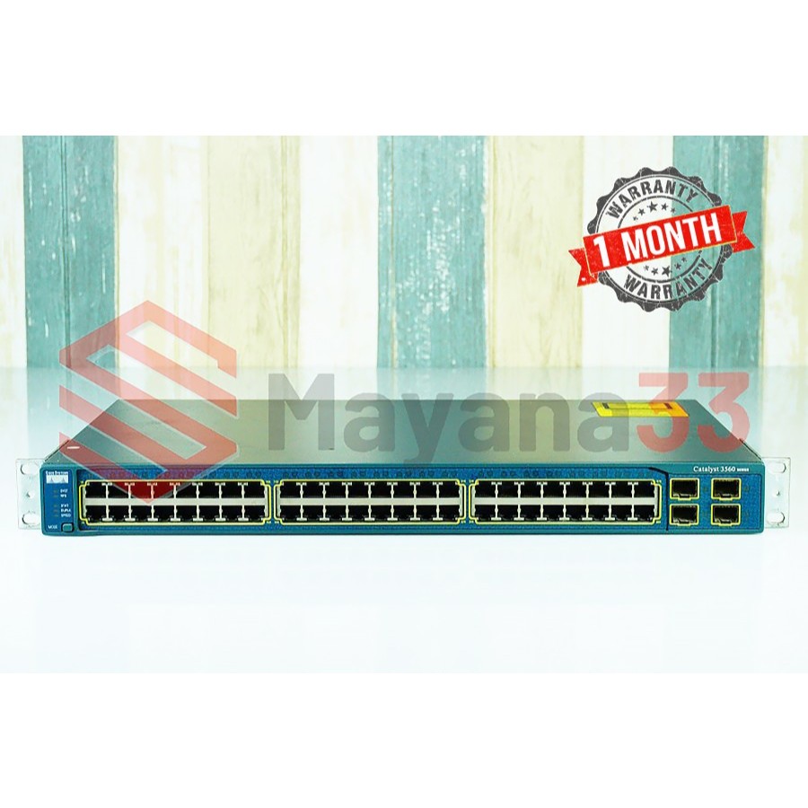 Jual Switch Hub Cisco Catalyst 3560 48 Port 100 mbps TYPE WS-C3560-48TS ...