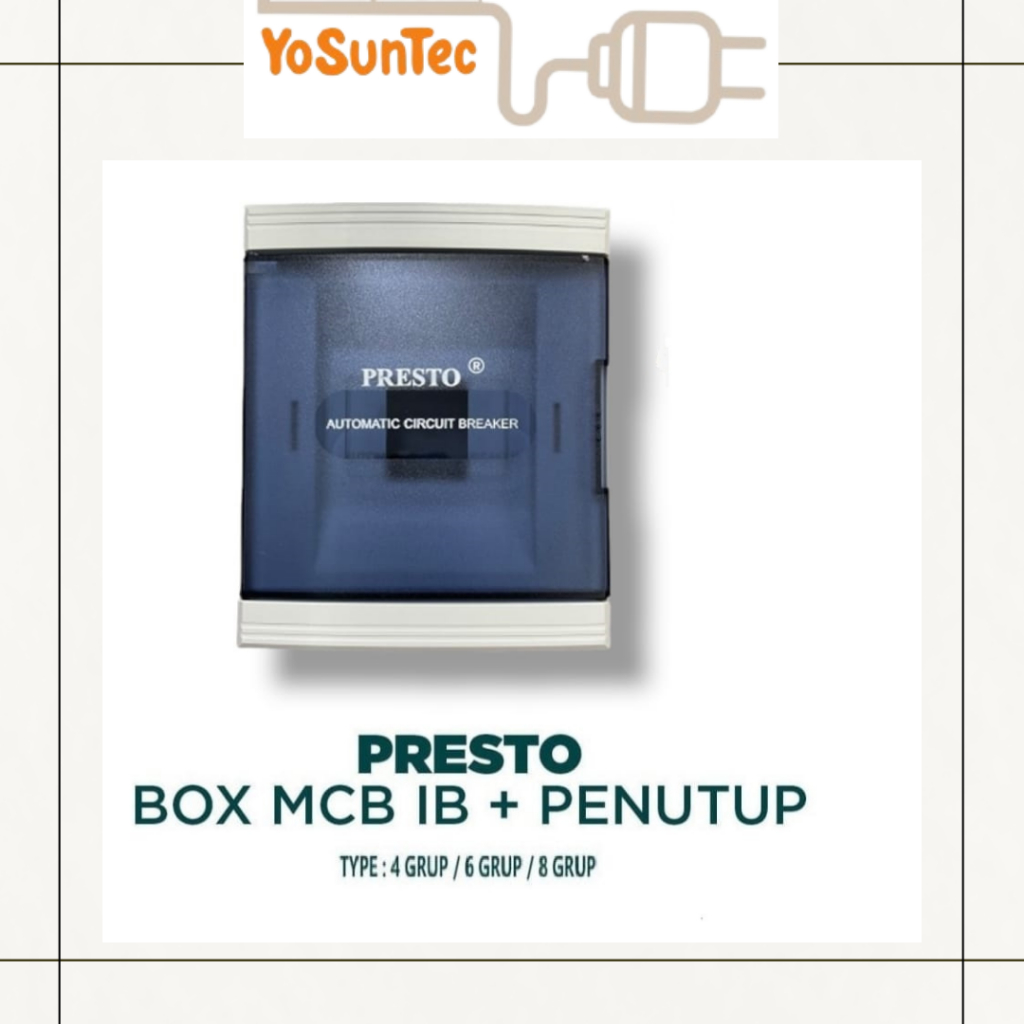 Jual Presto Box MCB 4 / 6 / 8 Group Inbow Tanam Tutup Transparant Heles ...