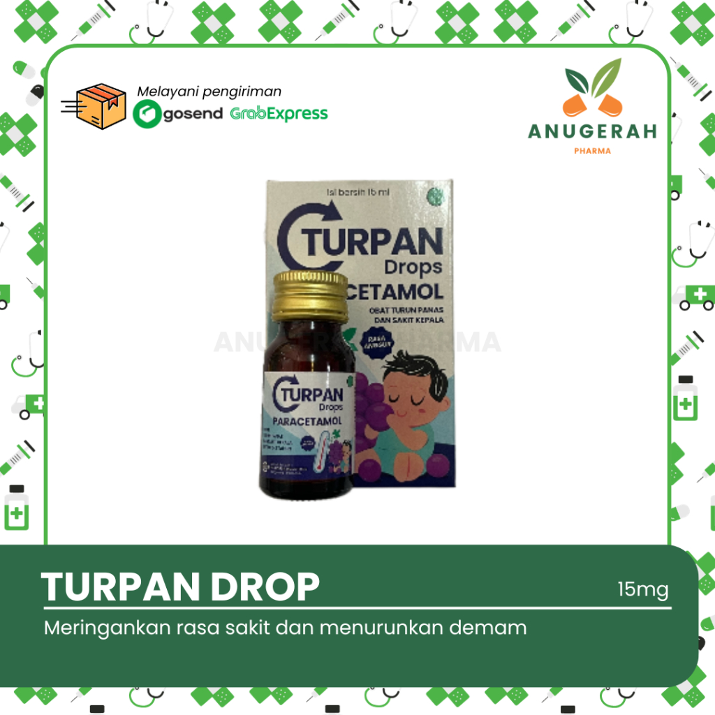 Jual Turpan Drop 15ml | Paracetamol Drop Penurun Panas | Shopee Indonesia