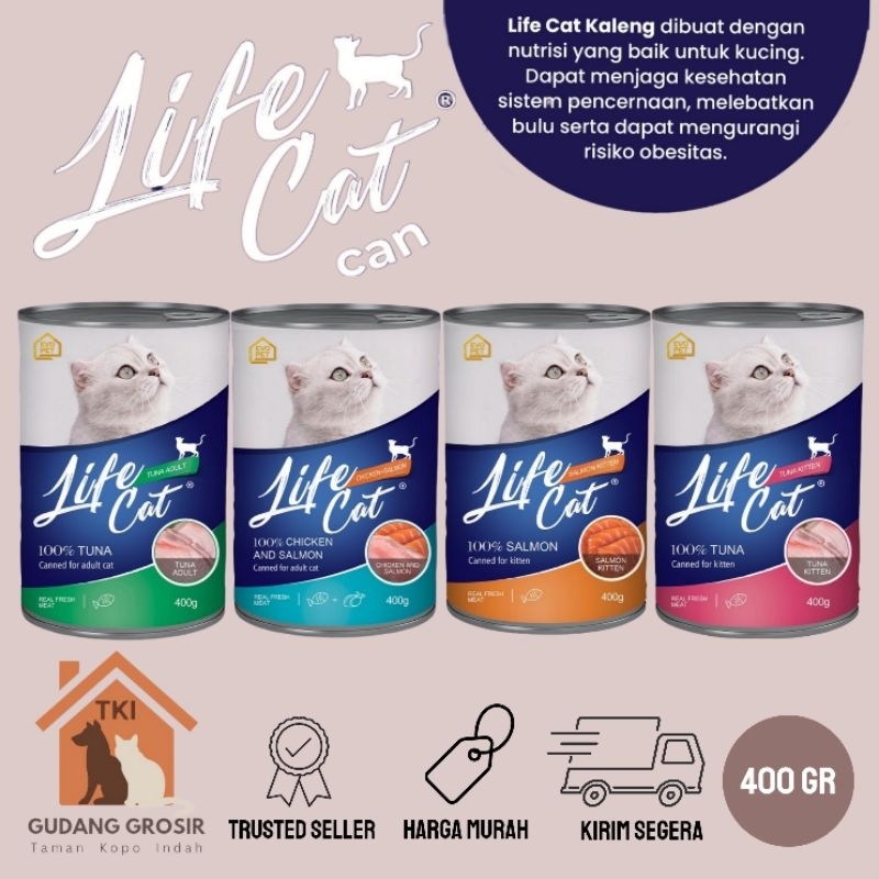 Jual LIFE CAT Can Kaleng 400 gr | Shopee Indonesia