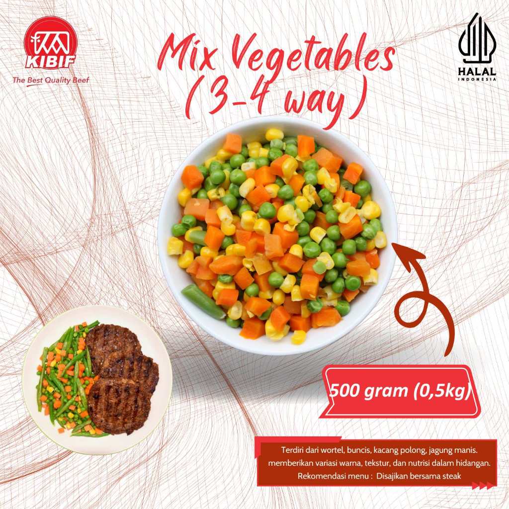 Jual Mix Vegetables 3-4 Way 500gr | Shopee Indonesia