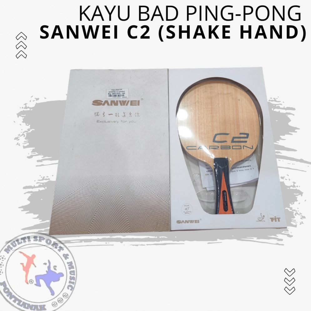 Jual Kayu Bad Ping-Pong SANWEI C2 (Shake Hand) | Shopee Indonesia