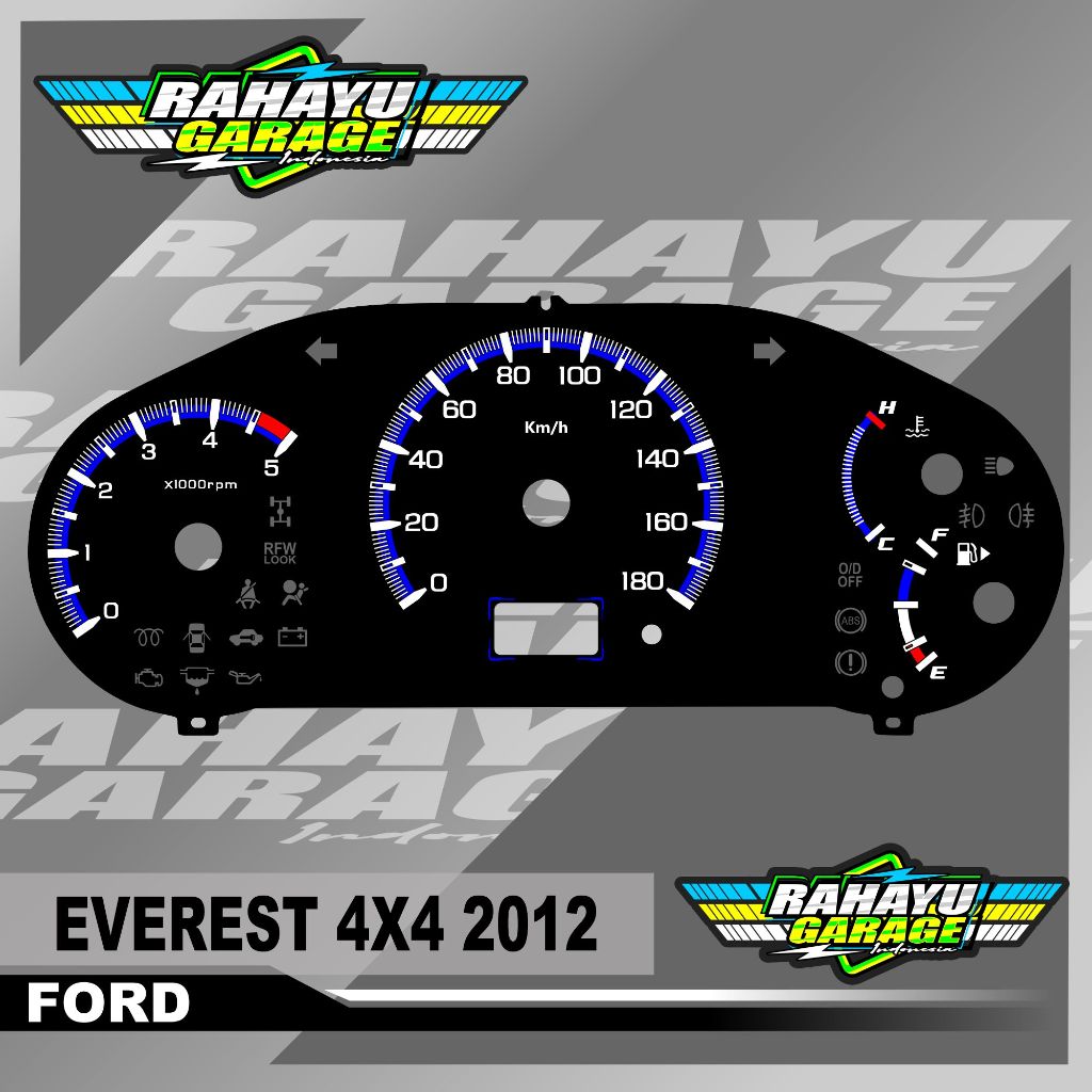Jual PAPAN SPEEDOMETER CUSTOM FORD EVEREST 4X4 2012 | Shopee Indonesia