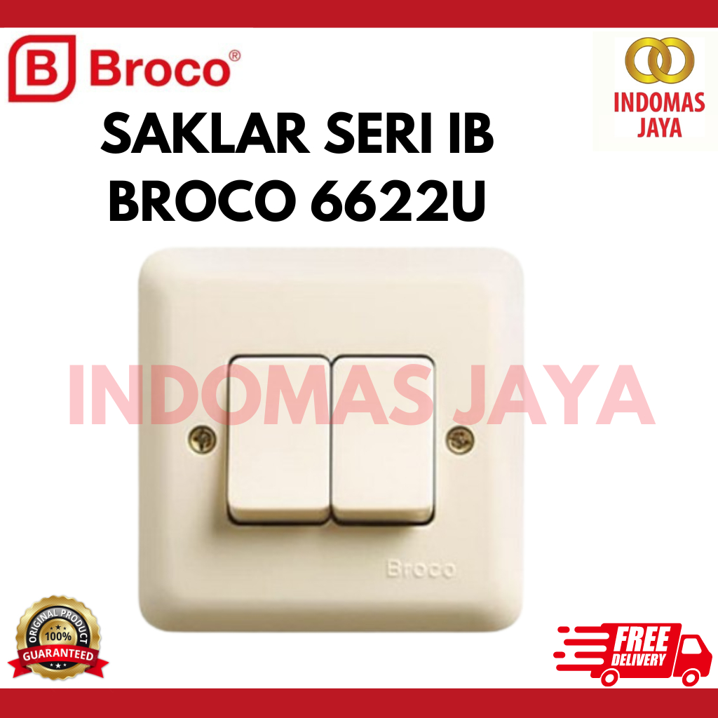 Jual Broco saklar seri 2 / saklar broco/ saklar ganda broco / saklar ...
