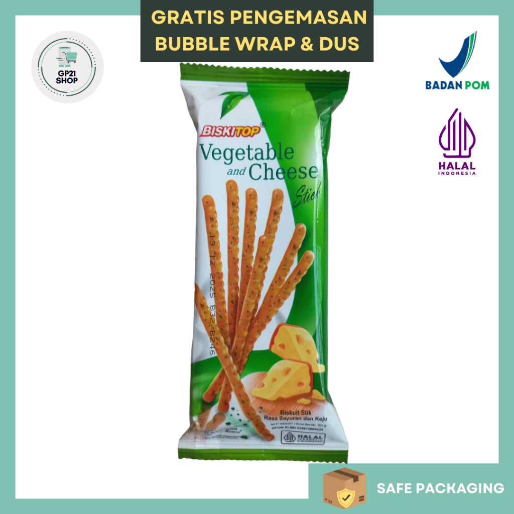 Jual Biskitop Vegetable and Cheese Sticks 50gr - Biskuit Stik Snack ...