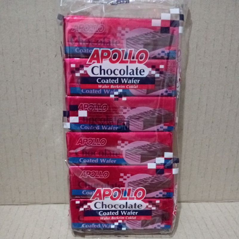 Jual Apollo Chocolate Coated Wafer Isi 12 | Shopee Indonesia