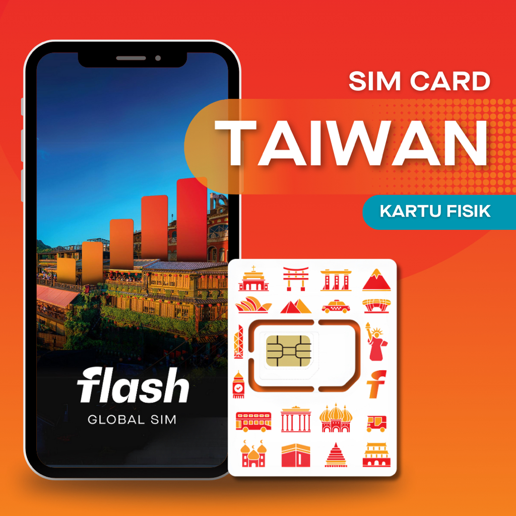Jual SIM Card Taiwan Unlimited Data Flash Global SIM (Kartu Perdana ...