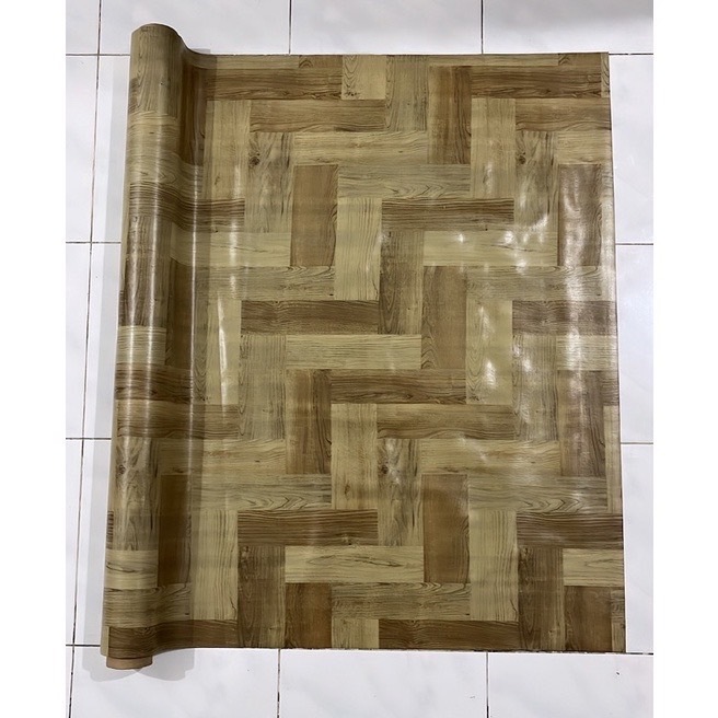 Jual Karpet Plastik Lantai ( MOTIF KAYU ) Meteran / Perlak Vinyl Lebar ...
