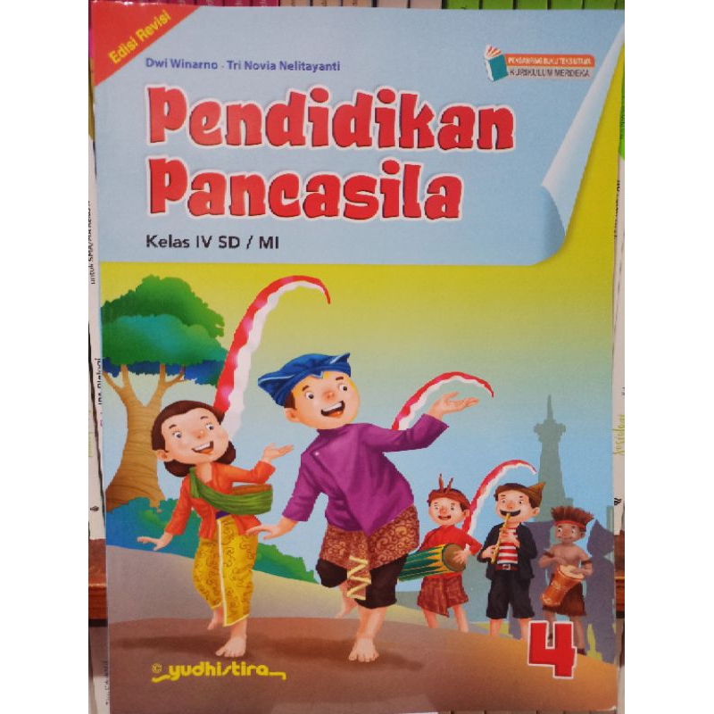 Jual BUKU PENDIDIKAN PANCASILA PPKN PKN EDISI REVISI KELAS 4 IV SD YUDHISTIRA KURIKULUM MERDEKA ...